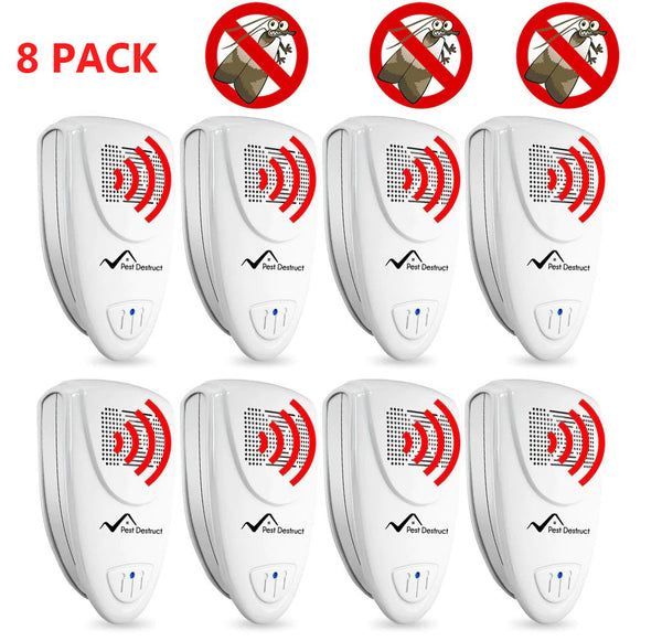 Ultrasonic Moth Repellent PACK of 8 - Get Rid Of Pantry Moths In 48 Ho ...